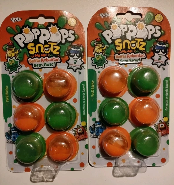 POPPOPS SNOTZ 2 embalajes de Pop Pops Snotz de seis burbujas EUR 9,50 ...