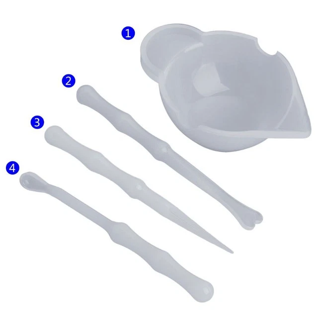 SILICONE STIRRERS PAINT Pouring Cup Epoxy Resin DIY Casting Jewelry ...