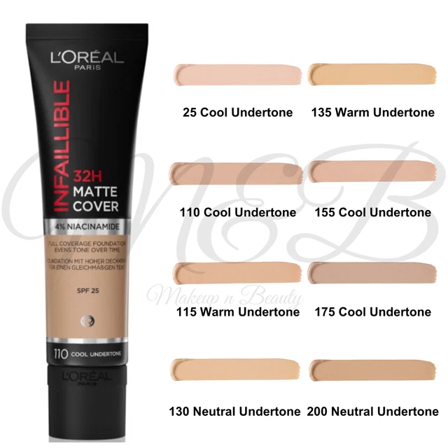 L’ORÉAL PARIS INFALLIBLE 32H Matte Cover Foundation SPF 25 *CHOOSE ...