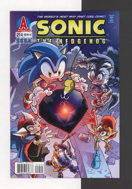 SONIC THE HEDGEHOG #214 VF Sega Archie Comics 2010 Very Low Print Run ...