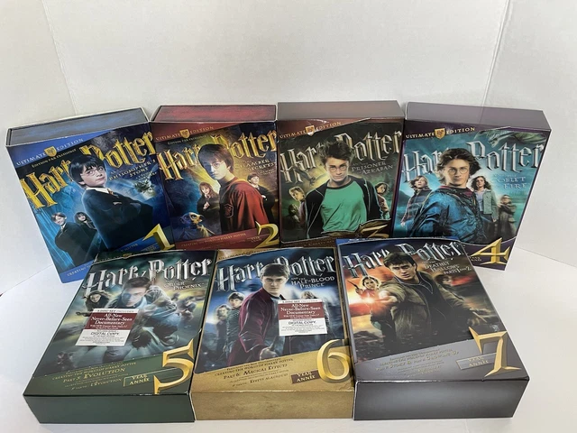 HARRY POTTER ULTIMATE Edition DVD Complete Set Years 1-6 + Blu-ray Year 7 EUR 278,26 - PicClick IT
