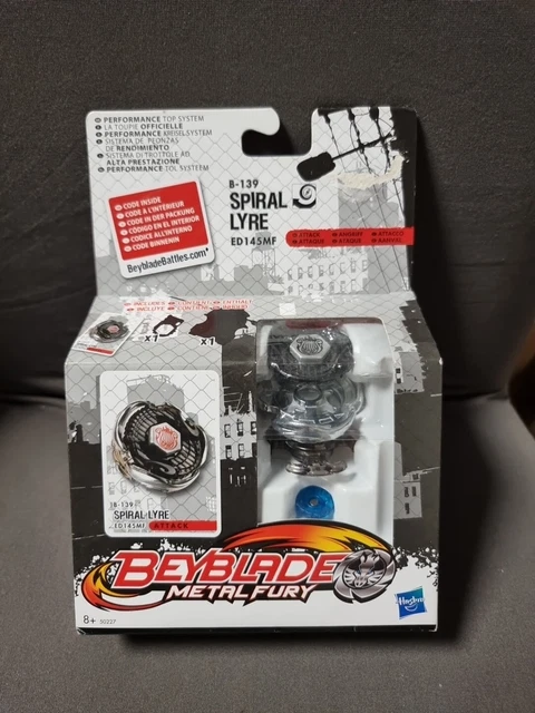TOUPIE BB-139 BEYBLADE spiral lyre hasbro metal fury masters neuf new ...