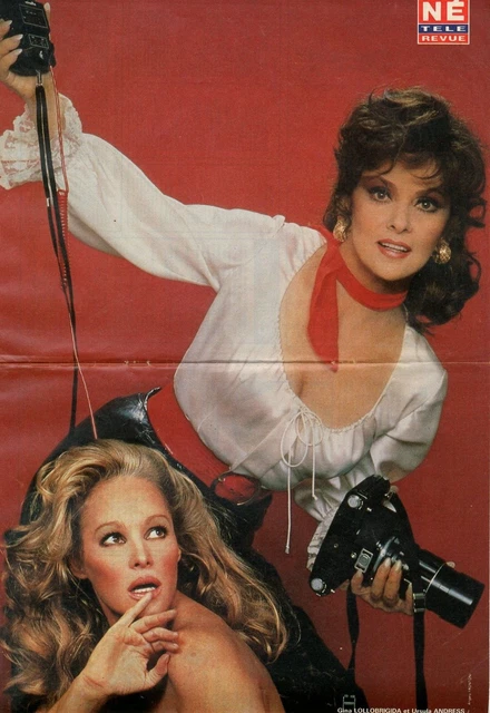 COUPURE DE PRESSE Clipping 1986 Poster Gina Lollobrigida Ursula Andress 46 x 30 EUR 5,00 ...