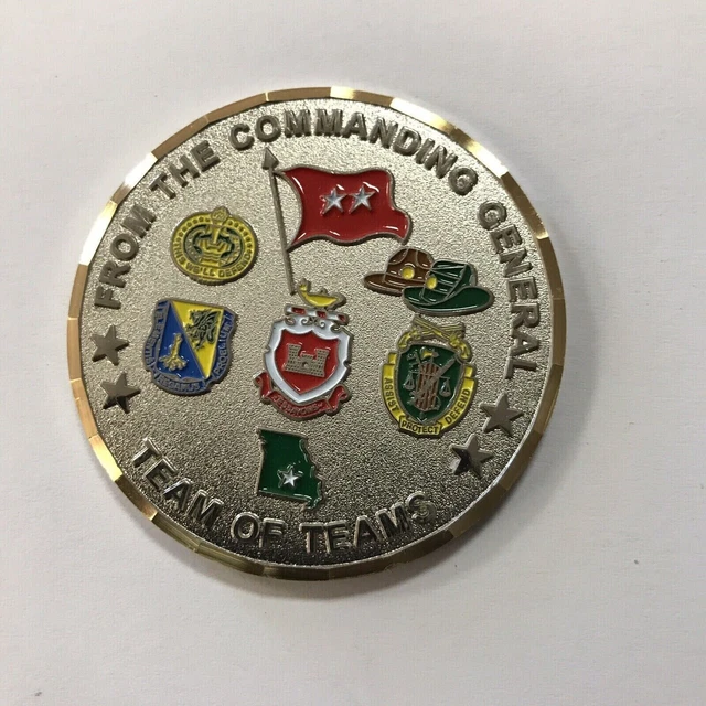 CHALLENGE COIN FORT Leonard Wood Manscen 2 Star General Drill Sergeant ...