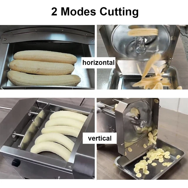 BANANA SLICING MACHINE Fruit Vegetables Slicer Cucumber Electric ...