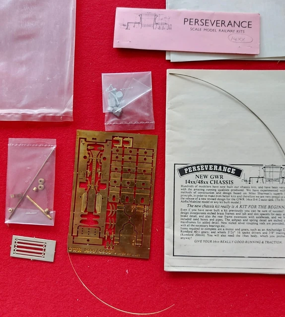 PERSERVERANCE GWR 14XX / 48XX ETCHED BRASS CHASSIS KIT 4mm SCALE £15.00 ...