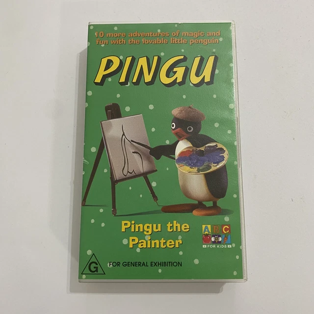 PINGU VHS PINGU The Painter 2000 VERY RARE ABC Kids Video Tape ...