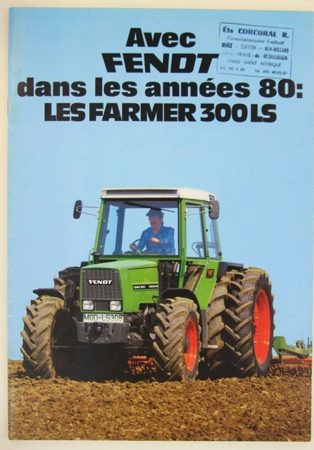 PROSPECTUS BROCHURE FENDT in the 80s farmer tractor traktor £35.95 - PicClick UK
