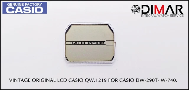REPLACEMENT VINTAGE ORIGINAL LCD Casio QW-1219 Nos. For Casio DW-290T W ...