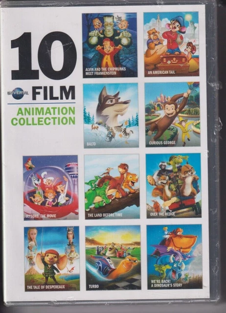 10 FILM UNIVERSAL Animation DVD Collection/ Balto / Turbo /Alvin / Land ...