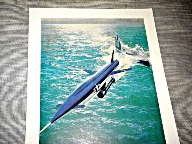 VINTAGE PRINT From The Painting Of Carl G Evers Chance Vought Regulus ...