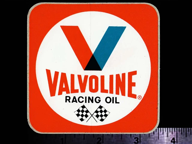 VALVOLINE RACING OIL - Original Vintage 1960's 70's Decal/Sticker - 3 1 ...