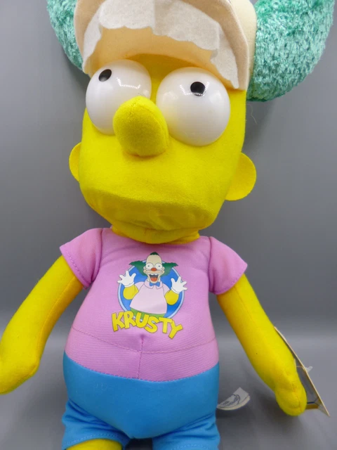 THE SIMPSONS BART Simpson With Krusty Clown Hat Doll Soft Stuffed Plush ...