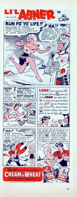 LIL ABNER CRÈME De Blé Publicité Passe Pour Votre Vie #0 VF 8.0 Image ...