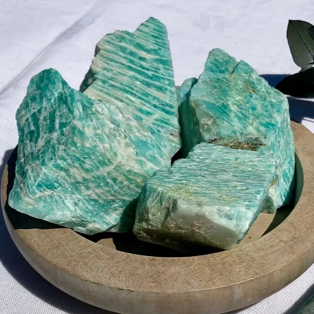 RAW ROUGH AMAZONITE Gemstone Chunk Healing Energy Crystal Mineral Rock ...