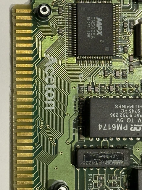 VINTAGE ACCTON LAN Network Card BNC RJ45. P/N: 142688-400 Rev01 ...