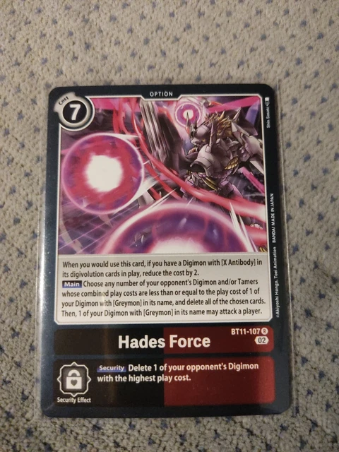 HADES FORCE 2023 BT11-107 R Dimensional Phase Digimon TCG EUR 15,00 - PicClick DE