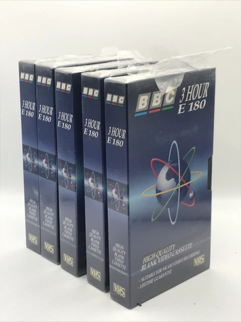 BBC - 5 VHS E180 Minute (3 Hours) Video Cassette Tapes (NEW & SEALED) £ ...