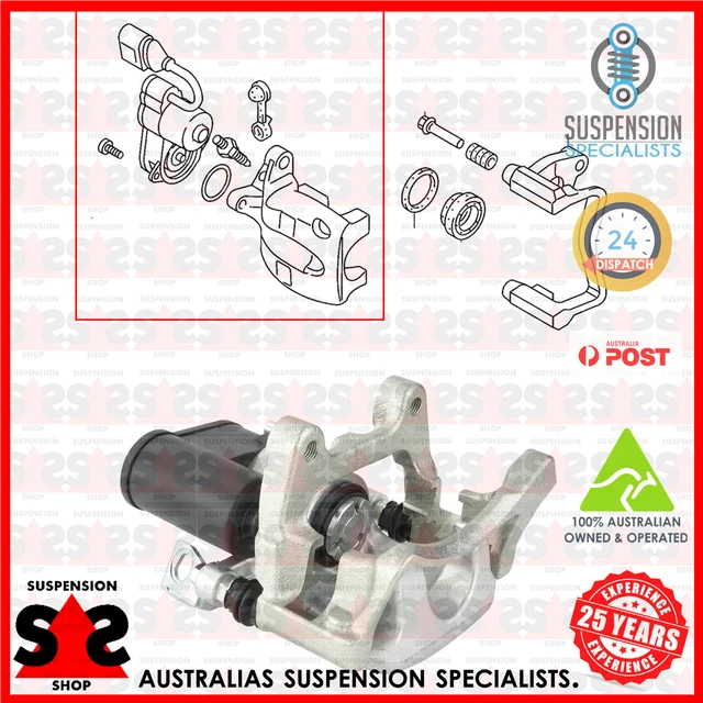 REAR AXLE LEFT Brake Caliper Suit VW Passat B6 (3C2) 3.6 R36 4motion PASSAT B6 EUR 197,78 ...