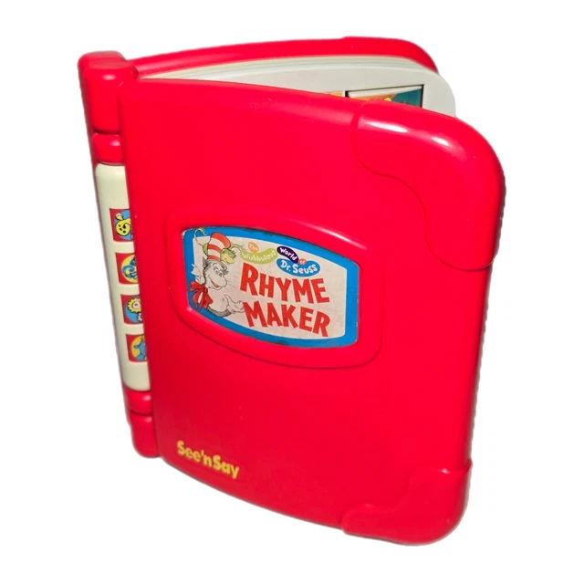 VINTAGE 1997 SEE N’ Say Dr. Seuss Rhyme Maker Mattel Red Book Tested ...