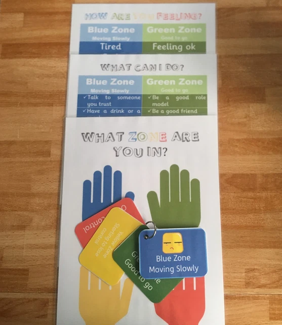 ZONES OF REGULATION Display Set - Calming Resource ASD ADHD SEND £8.00 ...