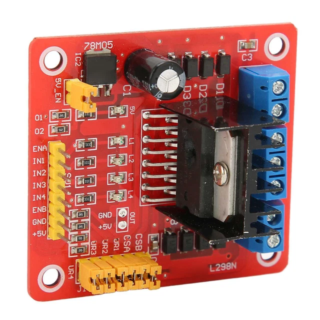 L298N DUAL H Bridge DC Stepper Motor Driver Module Multifunctional ...