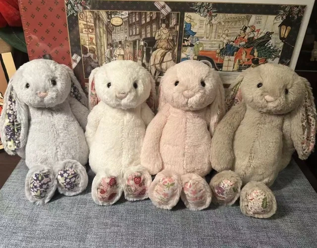 JELLYCAT BLOSSOM BLUSH Bunny "Cherry" - Pink Rabbit 31cm Plush Toy with ...