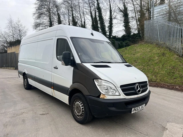 2013 63 REG Mercedes Benz Sprinter 313 Cdi 130 Bhp Lwb Van White Manual ...