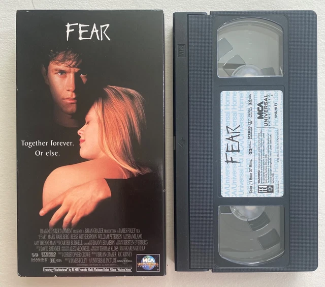 FEAR VHS MOVIE 1996 HORROR EROTIC THRILLER Mark Wahlberg Reese ...