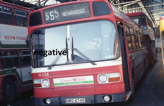 35MM BUS NEGATIVE National Welsh Leyland National N558 Nwo474R Neg No ...