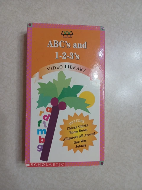 SCHOLASTIC VHS TAPE ABC 123 Video Library Chicka Chicka Boom Boom £14. ...