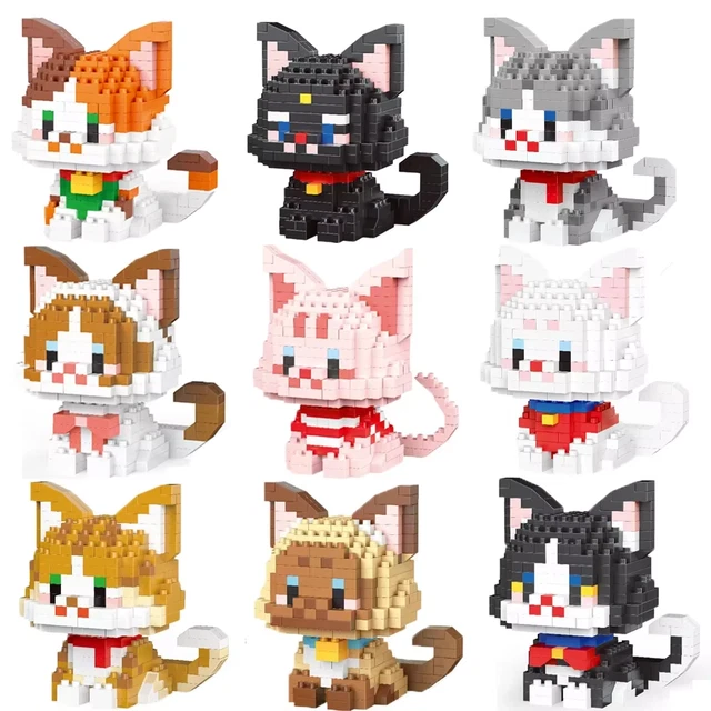 CUTE CAT MICRO Mini Building Blocks Toys Set: Build One of Two Adorable ...