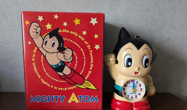 RHYTHM ASTRO BOY Talking Alarm Clock Atom Rare Japan Anime Tezuka Osamu ...