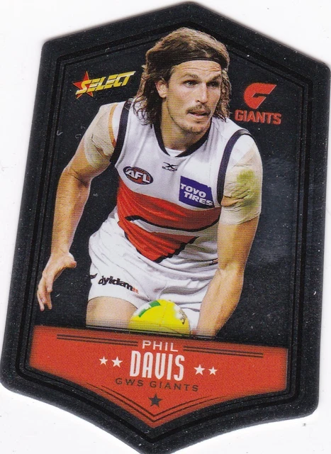 AFL 2018 SELECT GWS Giants - Phil Davis Die cut Card No.DC66 $2.30 ...