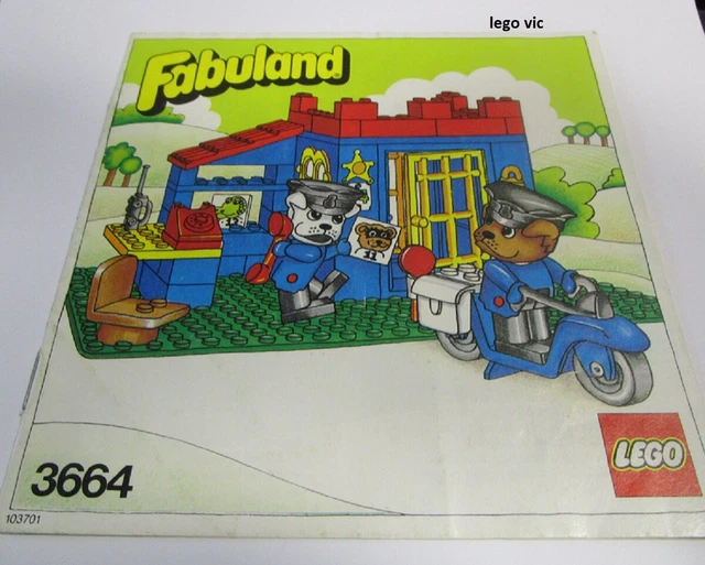 LEGO 3664 FABULAND Notice Instruction Police Station Français ...