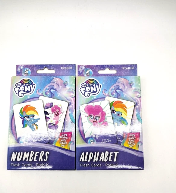 MY LITTLE PONY Flash Cards - Numbers and Alphabet - PreK-K $14.50 ...