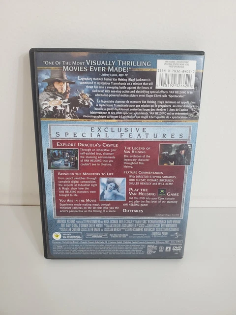 VAN HELSING (DVD, 2004) Hugh Jackman, Kate Beckinsale $19.98 - PicClick CA