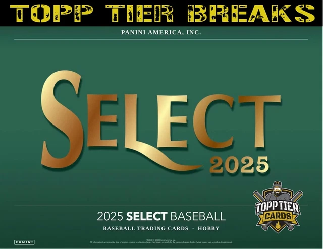 TORONTO BLUE JAYS 2025 Panini Select Baseball 4 Hobby Box 1/3 Case ...