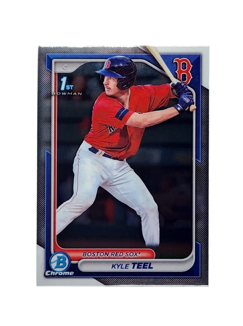 KYLE TEEL 2024 Bowman Baseball #BCP-48 1° BOWMAN CROMATO Boston Red Sox ...