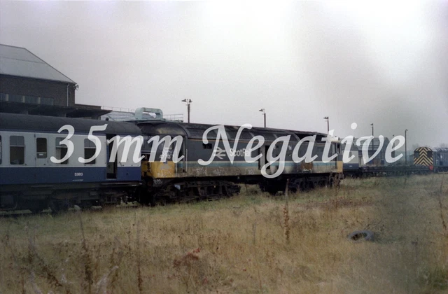 BRITISH RAIL DIESEL LOCOMOTIVE 47713 DONCASTER 1988 35mm NEGATIVE ...
