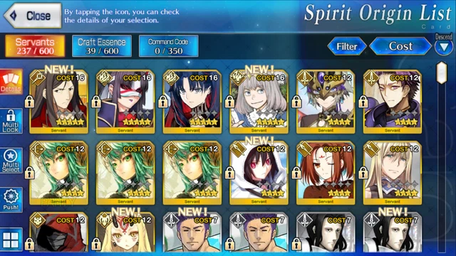 [NA] FATE GRAND Order FGO starter Acc 4 ssr servant Oberon + Space ...