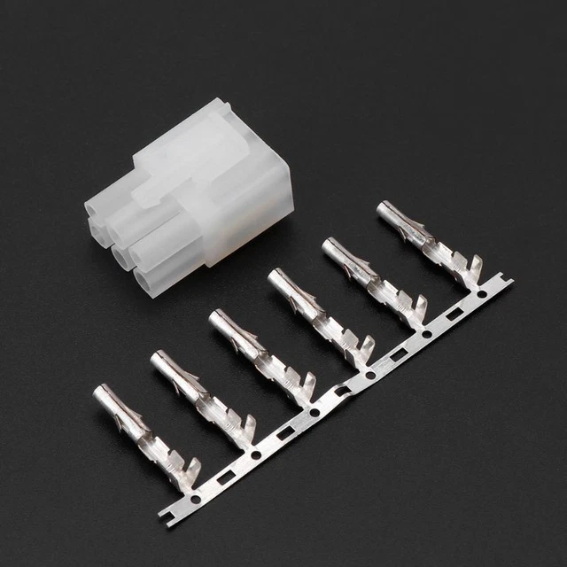 POWER SOCKET CABLE Connector 6 Pin Shortwave Radio Plug Cord Adapter ...