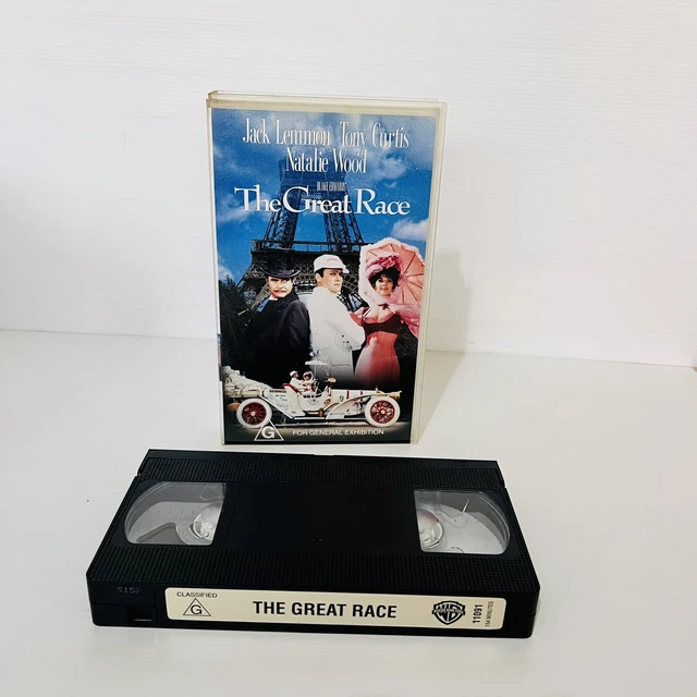 THE GREAT RACE Classic Vhs Video Tape Natalie Wood Jack Lemmon Tony ...