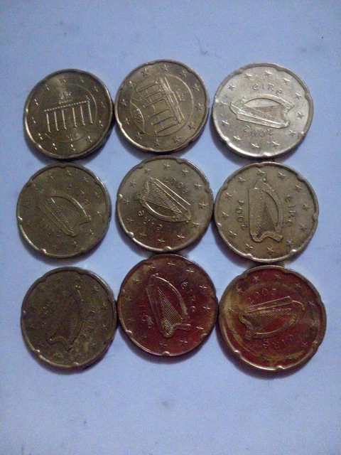 9 X EURO COINS CENTS 20c BUNDLE LOT $0.99 - PicClick AU