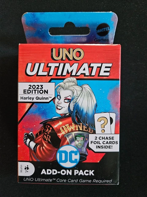 UNO ULTIMATE 2023 DC Harley Quinn Add-On Pack UNO Ultimate Card Game ...