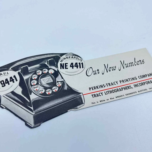 1930S BLOTTER CARD Perkins-Tracy Printing Co. Minneapolis St. Paul MN ...