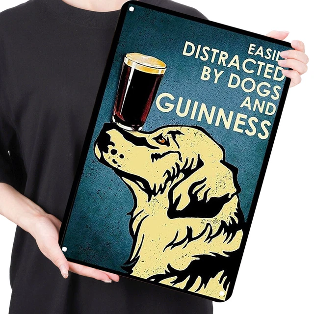 METAL GUINNESS TIN Sign Rectangular Iron Painting Wall Home Bar ...