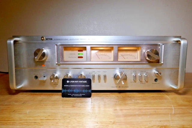 AMPLIFICATEUR SETTON STEREOPHONIC Amplifier As 1100 / Vintage Amplifier ...