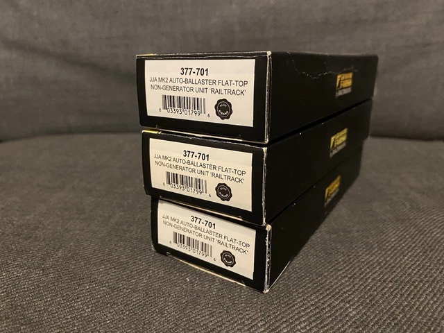 GRAHAM FARISH JJA Mk 2 Auto-Ballaster Railtrack 377-701 x 3 N Gauge £ ...