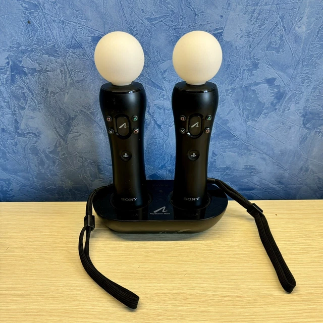 COPPIA CONTROLLER MOVE Playstation 3 Ps3 Ps4 Ps5 VR + Sports Champion ...